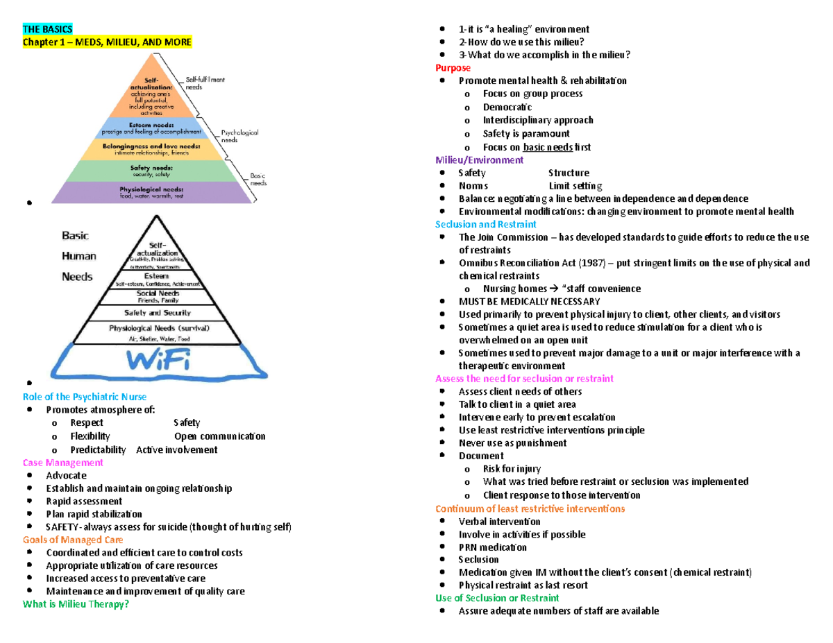 Psych Exam 1 LECTURE PPT CHAPTER NOTES - THE BASICS Chapter 1 – MEDS ...