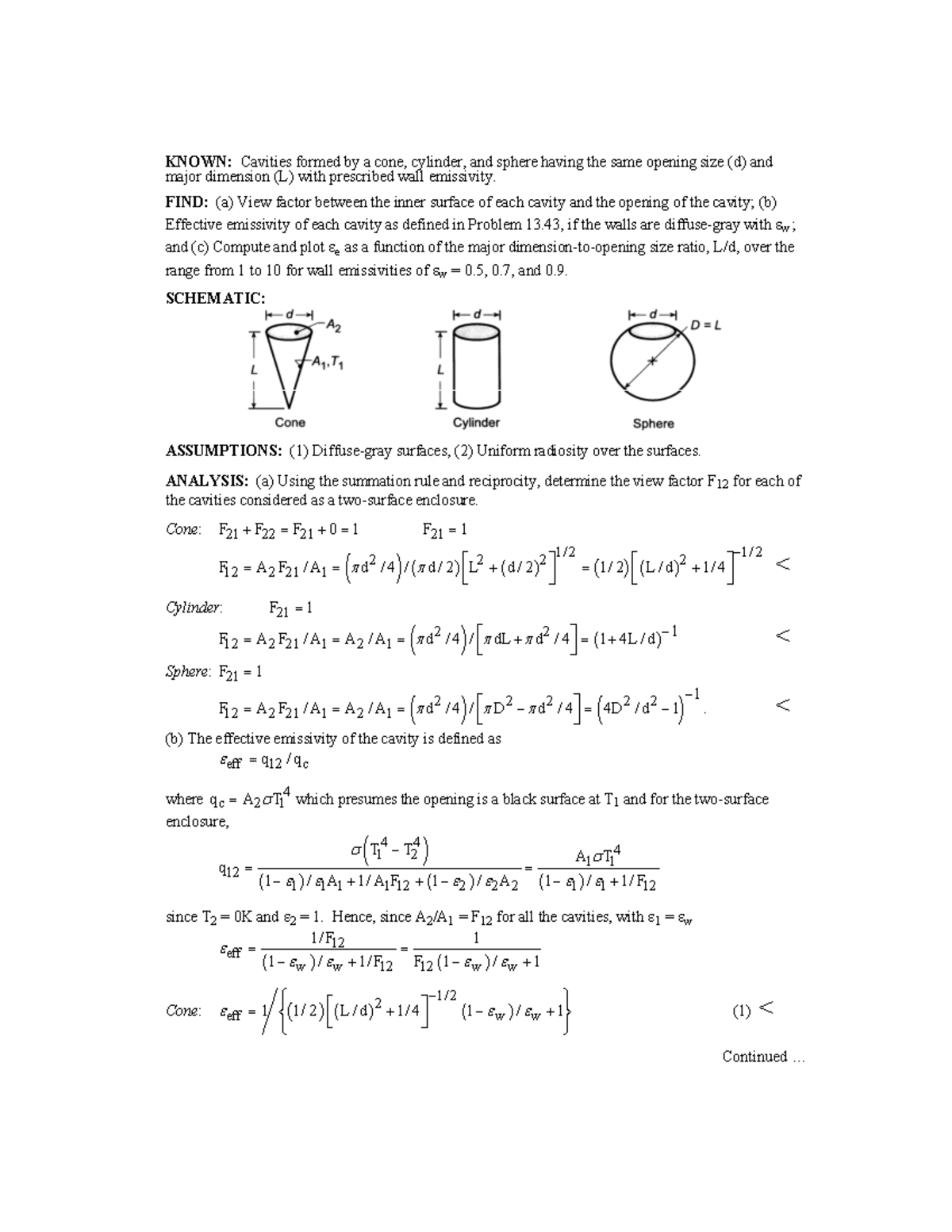 10.302 Summary Notes and Guided Review 17 - KNOWN: Cavities formed by a ...