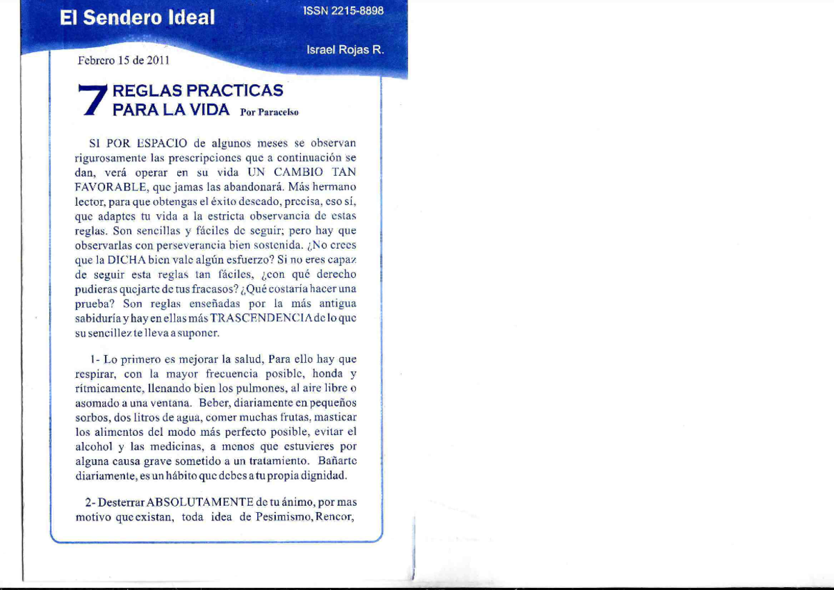 7 reglas de Paracelso - jksdfghñjklwhtgoñjkstwh - El Sendero Ideal ISSN ...