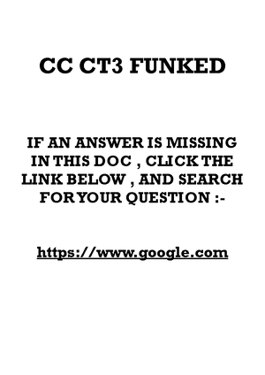 Answer Set C-CT2 - Computer Communications - Studocu