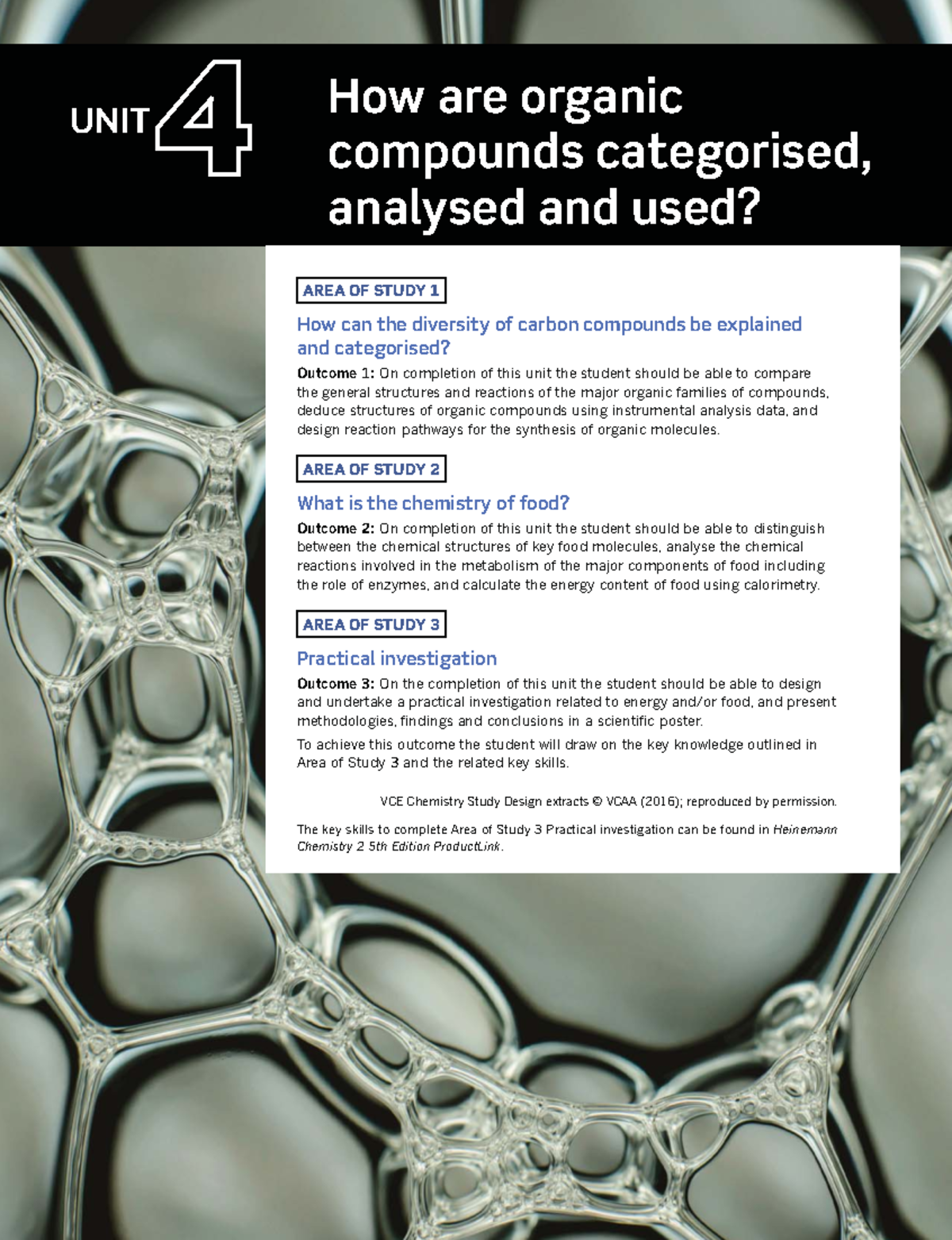 U4 AOS1 part 1 - N/A - How are organic compounds categorised, analysed ...