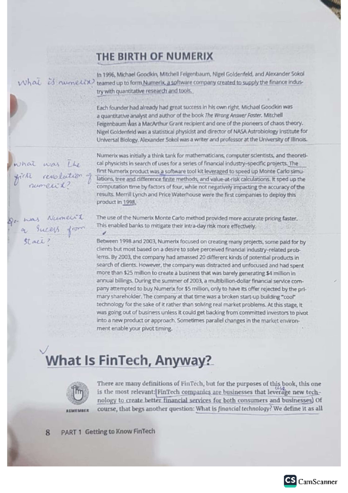 Cam Scanner 10-28-2024 21 - THE BIRTH OF NUMERIX In 1996, Michael ...