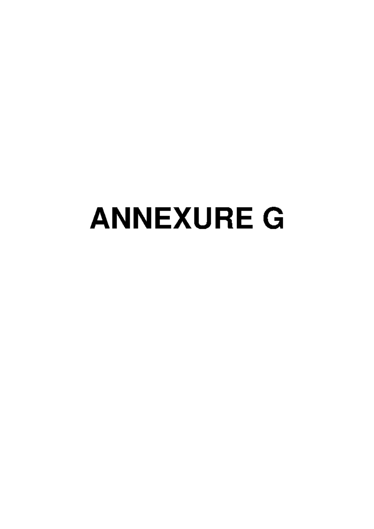 A F 19 2021 Annexure G - Assignment help. - ANNEXURE G ANNEXURE G ...