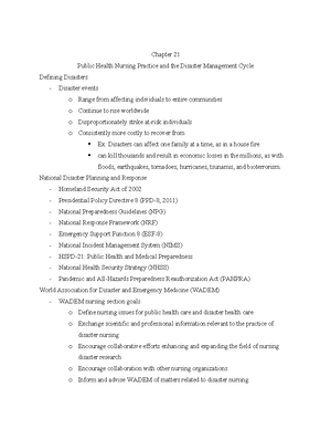 Chapter 5 Lecture Notes Public Health Chapter 6 Environmental