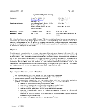 1 - equilibrium Lecture notes: Professor Dr. Bill Poirier - N Goalby ...