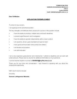 CUS3701 Study Guide 2021 revised - Only Study Guide for CUS - Studocu