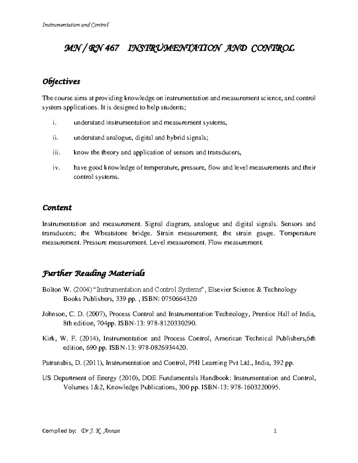 Instrumentation and Control - Chapters 1 - 3 ee93050954 e8dbc63decac ...