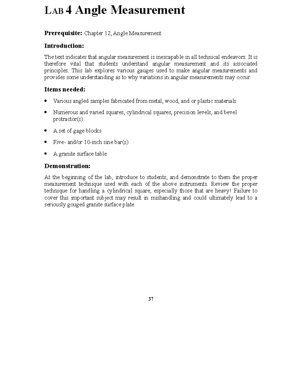 LAB 4 Angle Measurement 20F - LAB 4 Angle Measurement Prerequisite ...