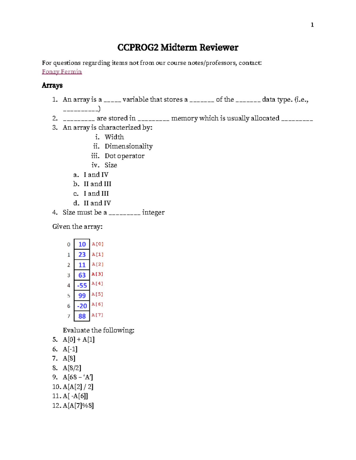 Ccprog 2 Midterm Reviewer Ccprog2 Midterm Reviewer For Questions