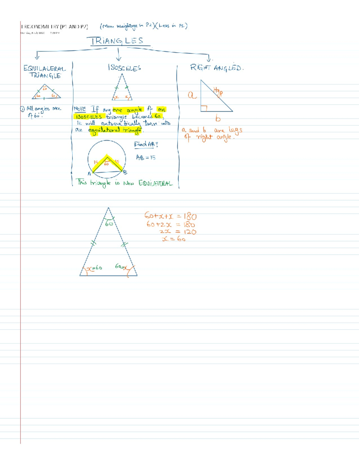 Trignometry - Information Technology - Studocu