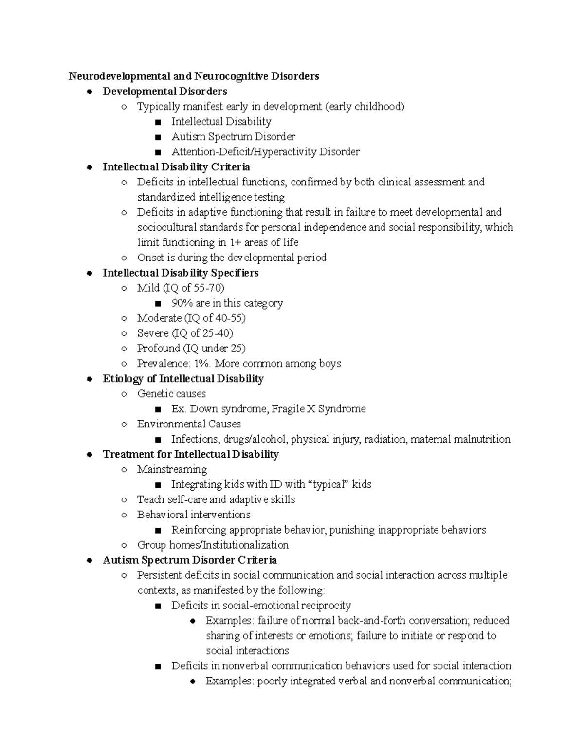 Neurodevelopmental and Neurocognitive Disorders - More common among ...