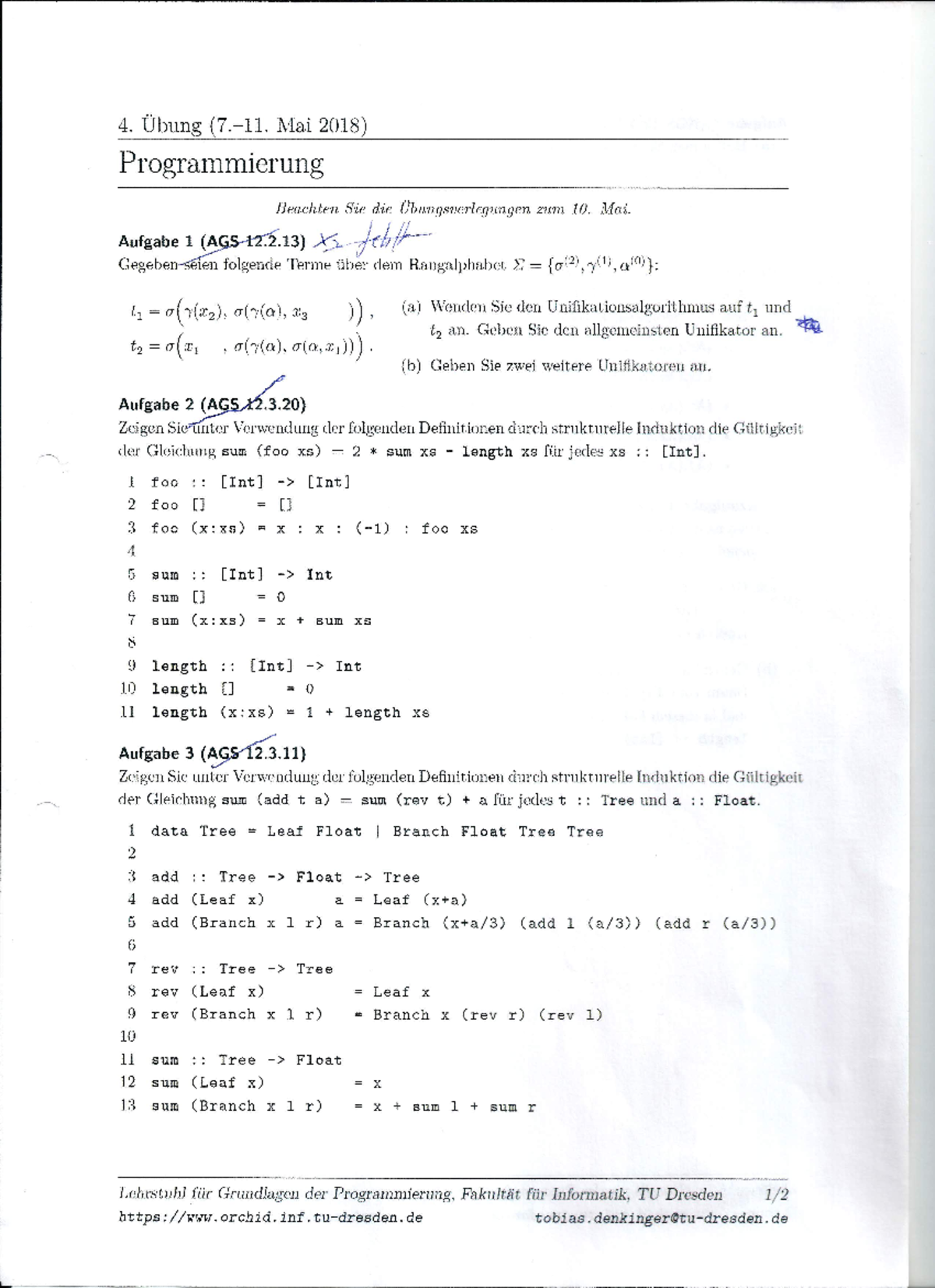 Übung 4 - Programmierung - Studocu
