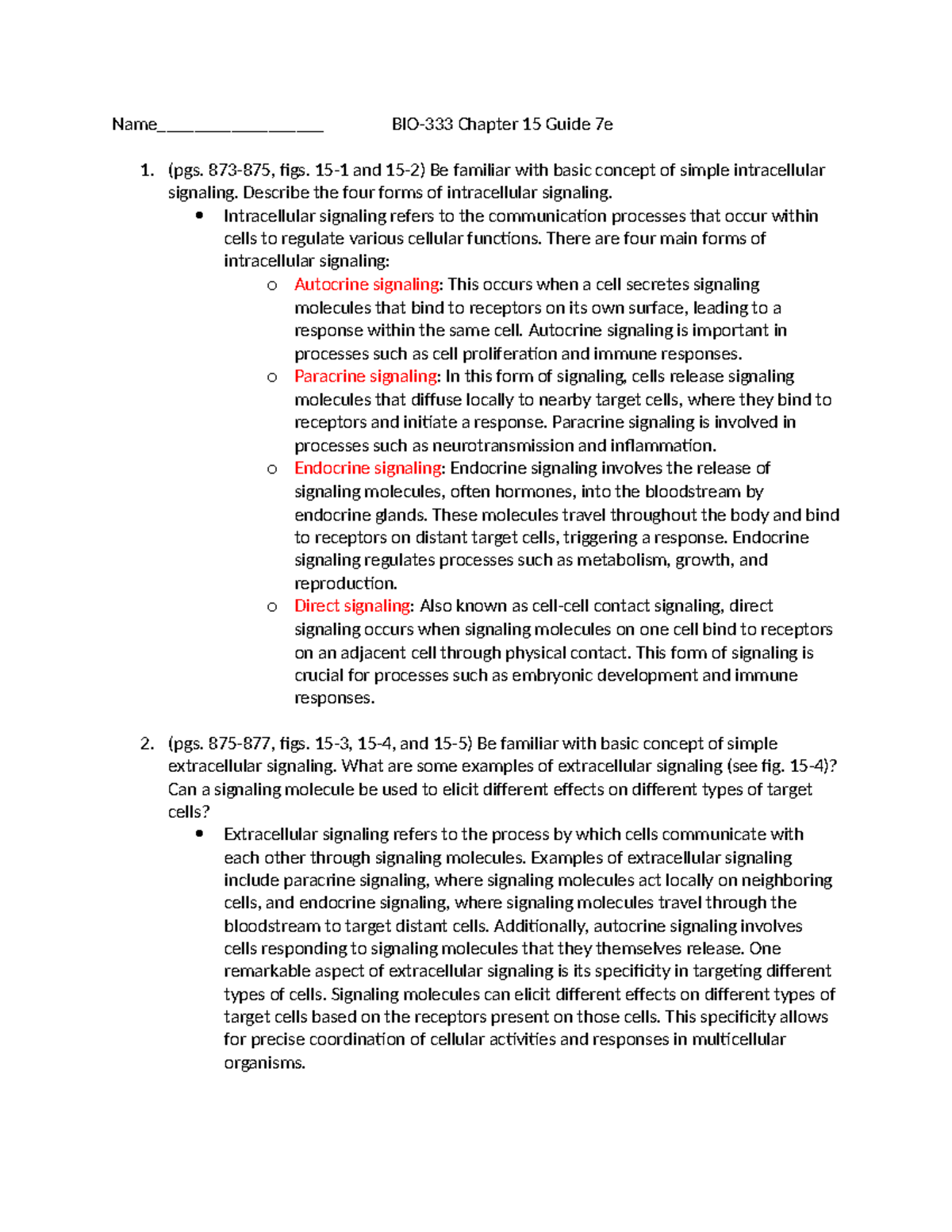 BIO-333 CH15 Guide 7e - Name__________________ BIO-333 Chapter 15 Guide ...