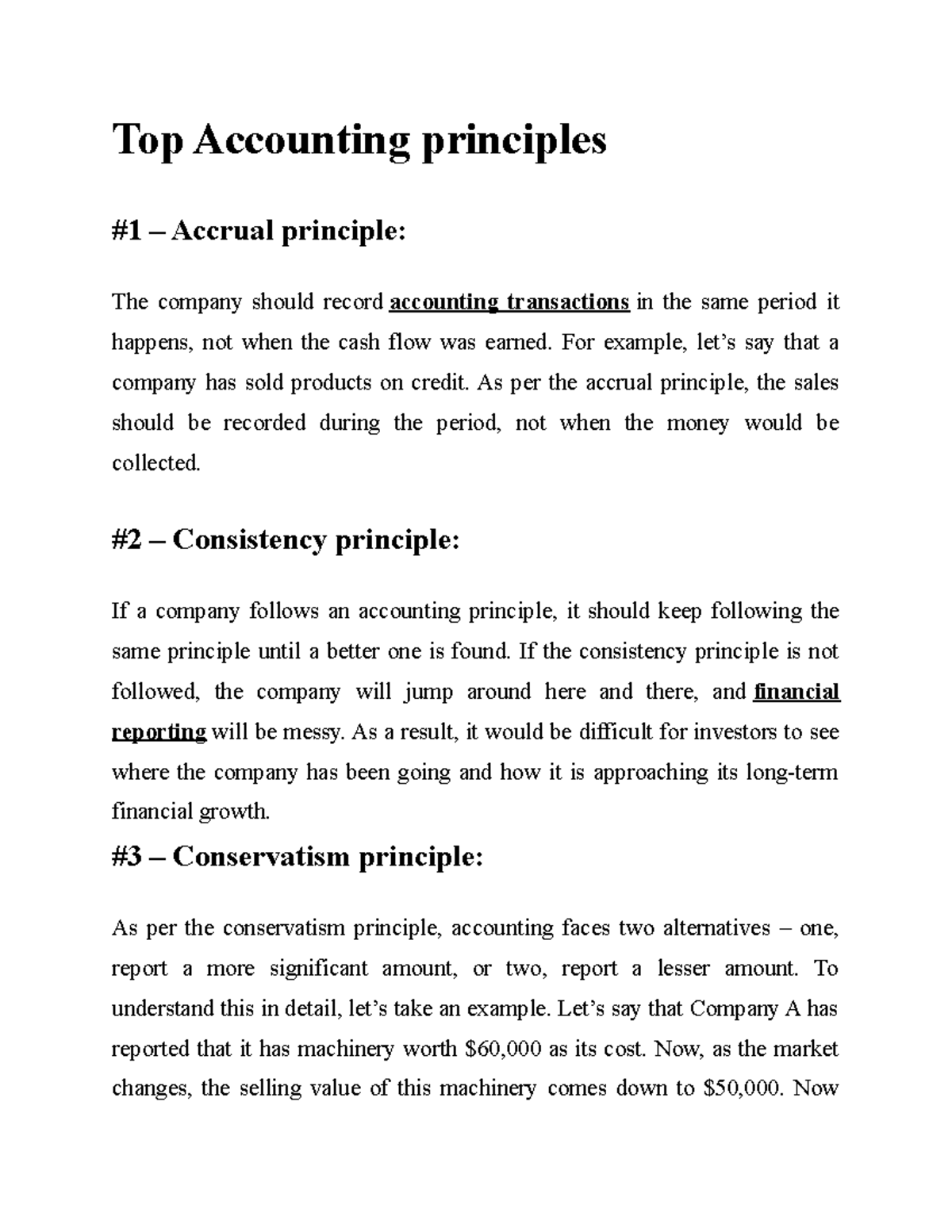 Accounting principles and concepts - Top Accounting principles #1 ...
