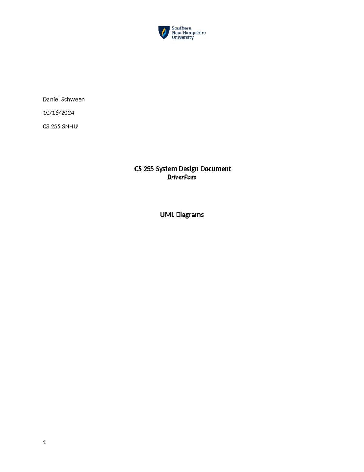 CS 255 System Design Document Project Two - Daniel Schween 10/16/ CS 255 SNHU CS 255 System ...