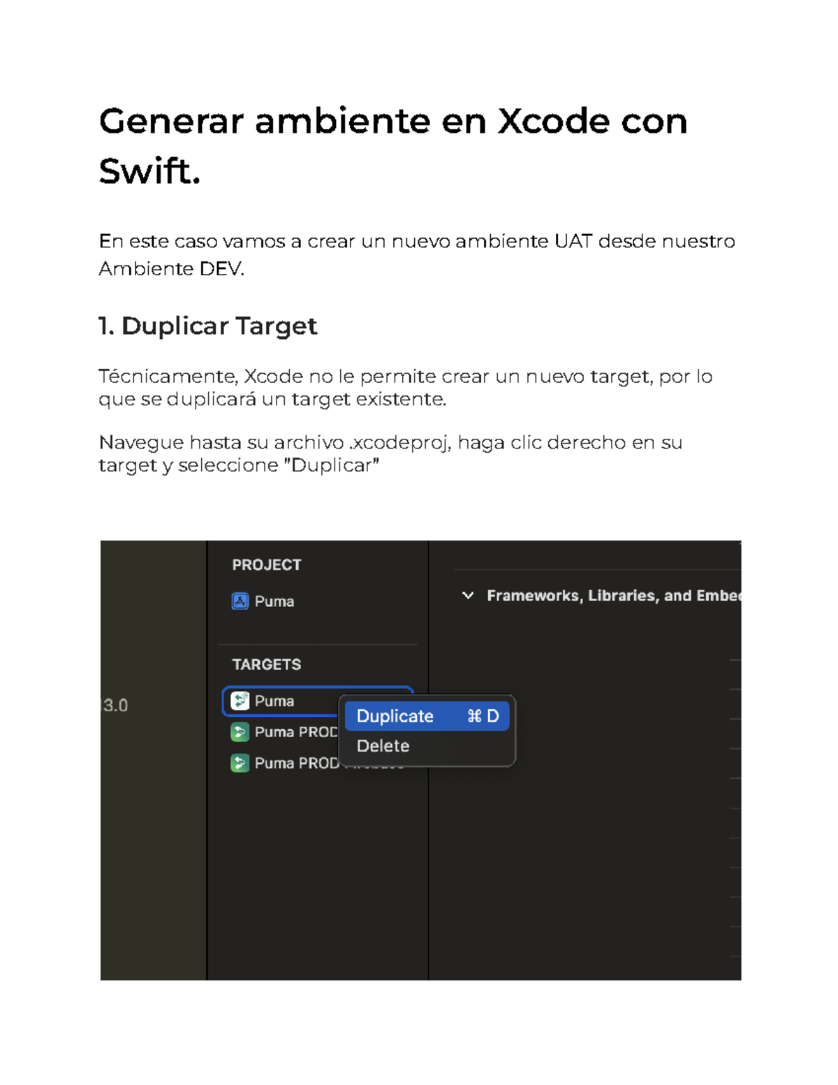 Crear Ambiente en Swift - Generar ambiente en Xcode con Swift. En este caso vamos a crear un ...