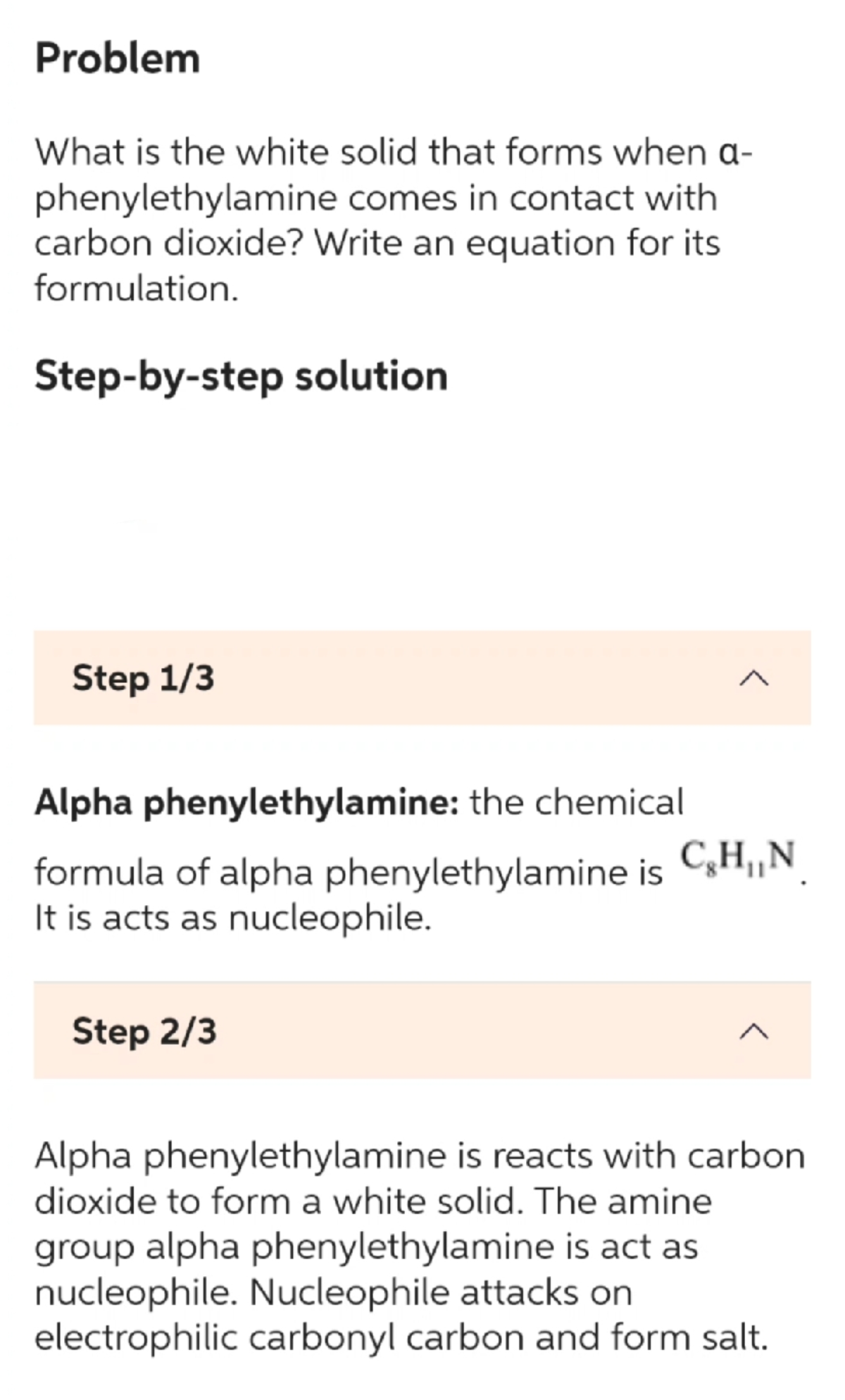 Organic Chemistry 2 - Alpha Phenylethylamine, (S)-(-)-alpha ...
