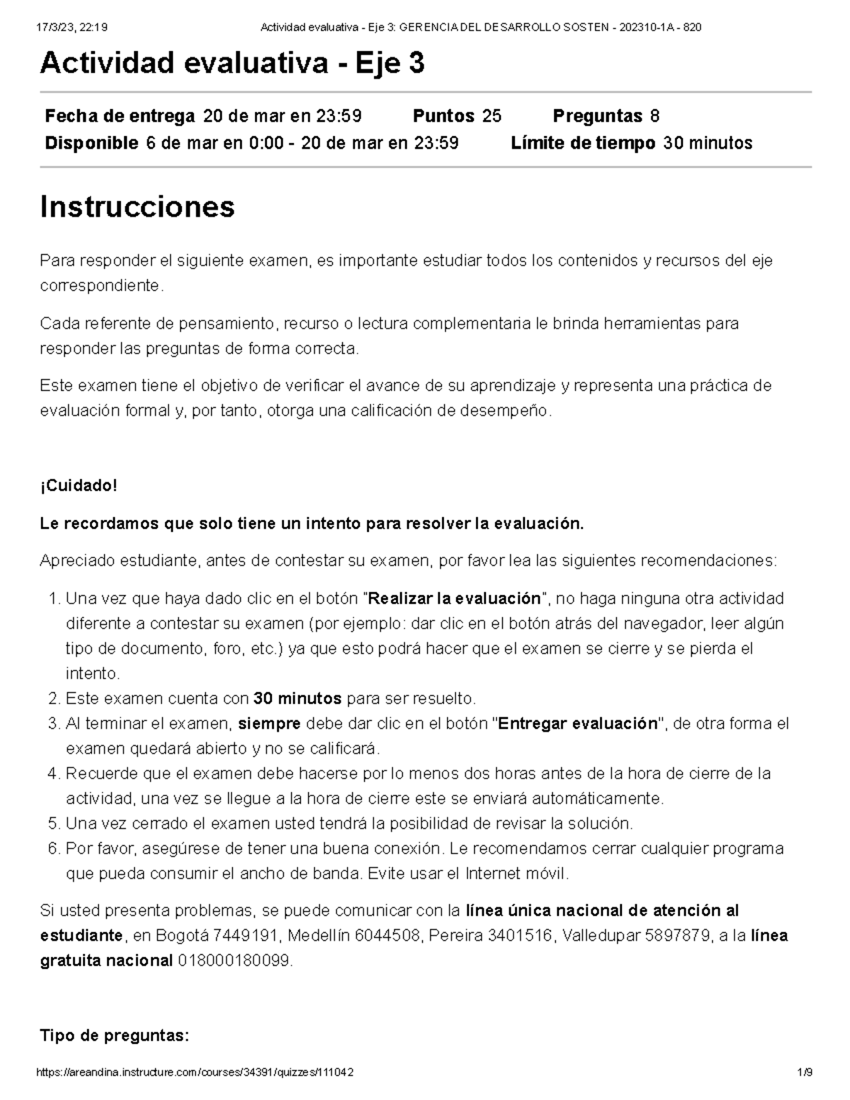 Actividad Evaluativa Eje 3 Gerencia De Desarrollo Sostenible