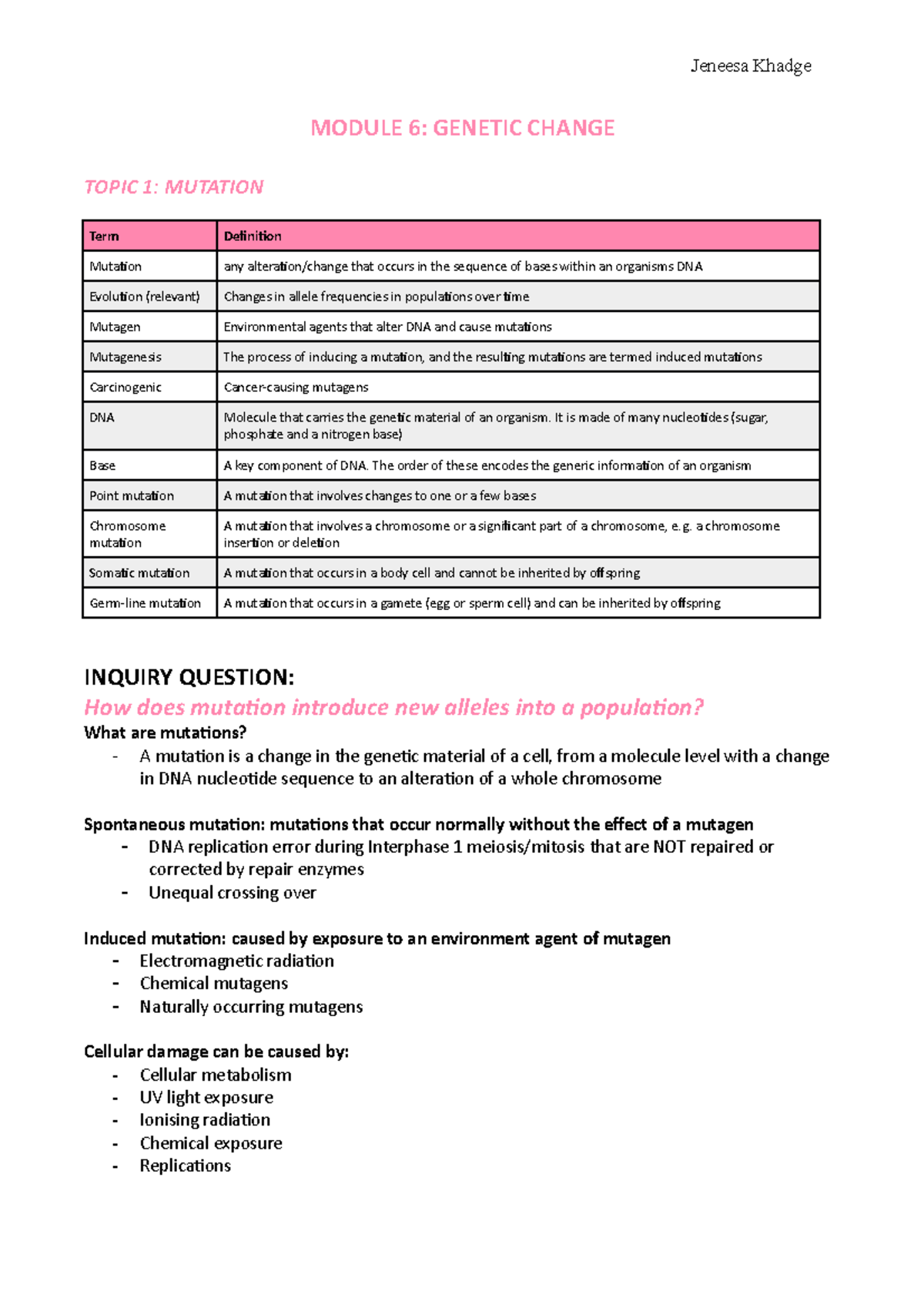 Module 6 Notes - Studocu