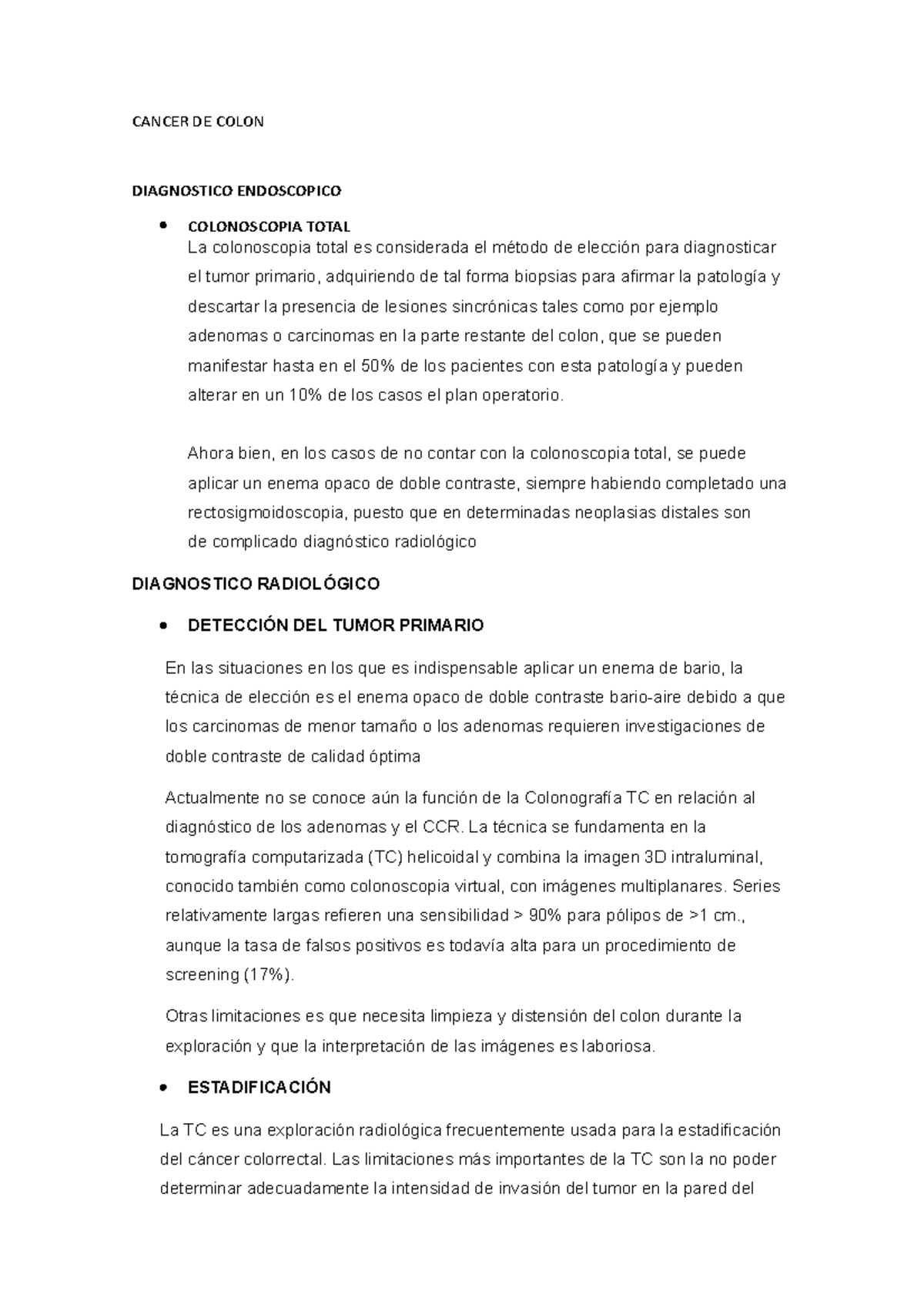 Cancer DE Colon DX - CANCER DE COLON DIAGNOSTICO ENDOSCOPICO ...