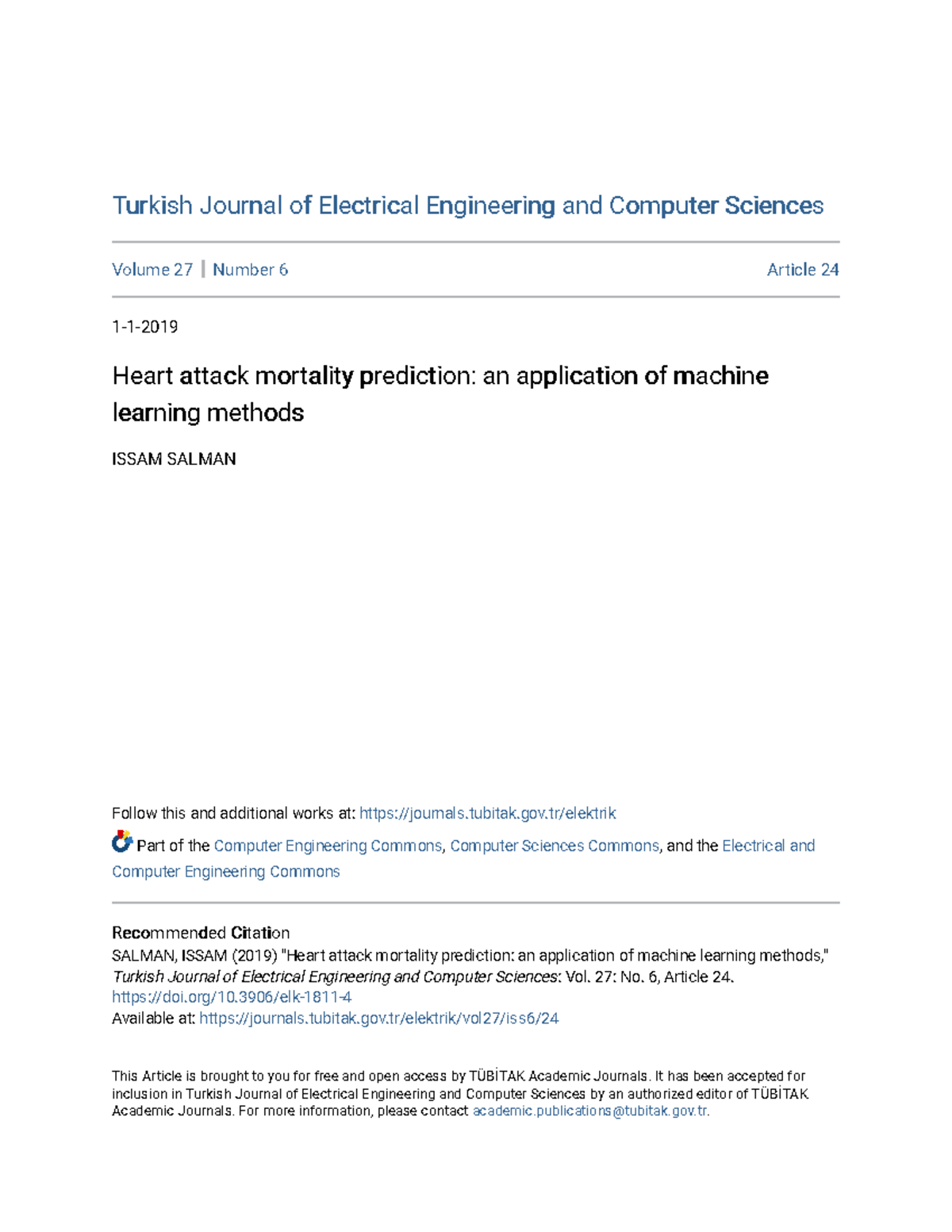 Fffff - Turkish Journal of Electrical Engineering and Computer ...