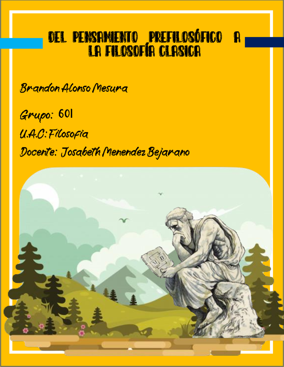 Del pensamiento prefilosofico a la filosofia clasica - 601 Del ...