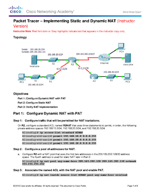 7.3.2.8 Packet Tracer - Configuring GRE Over IPsec Instructions - IG - Packet Tracer ...