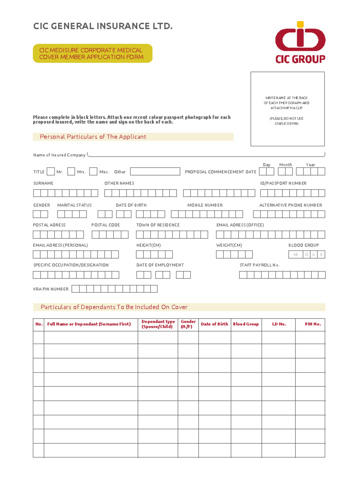 Medisure Corporate Medical Proposal - CIC MEDISURE CORPORATE MEDICAL ...