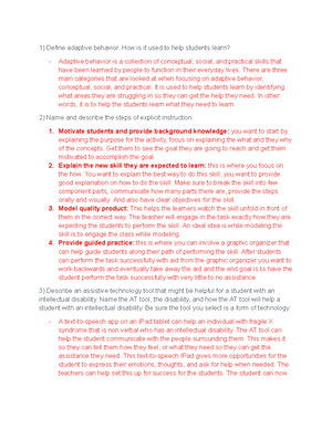 Module 2 Application Activity - 1. Name at least three benefits of formative assessment. a ...