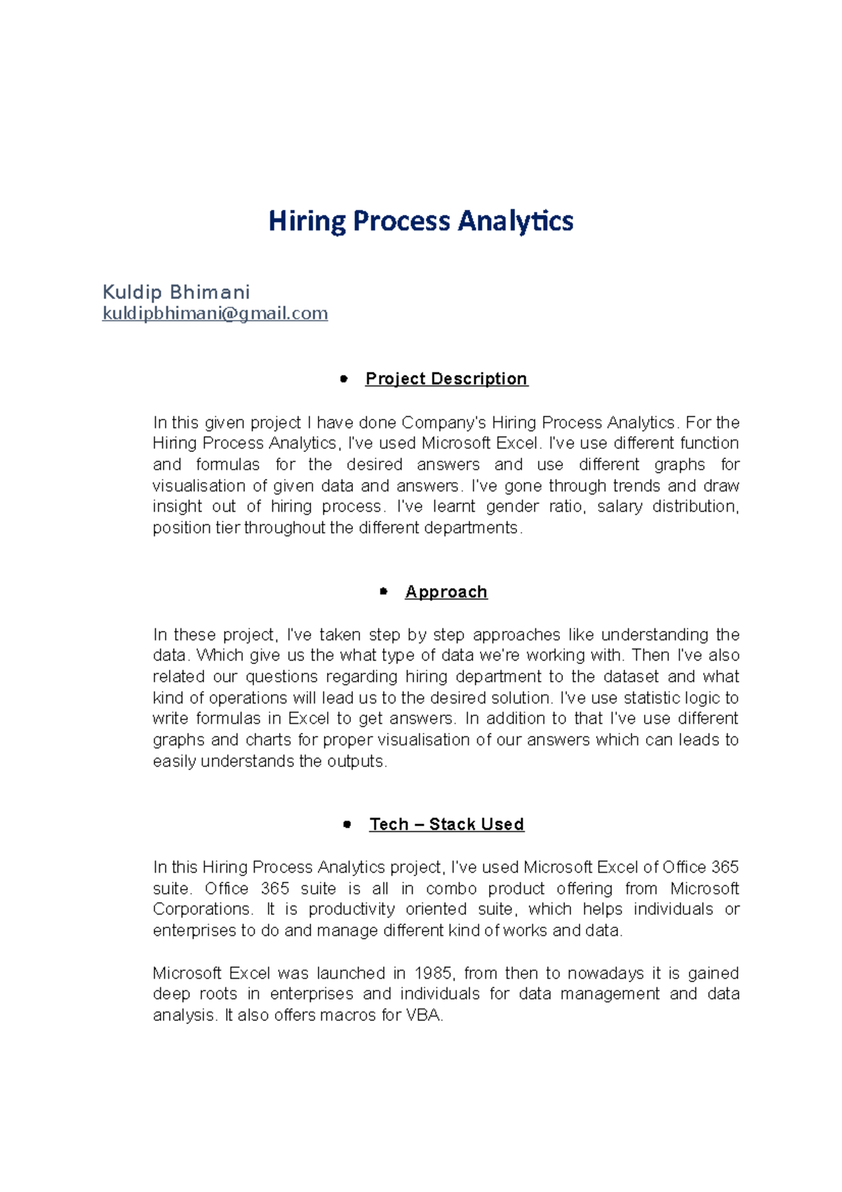 Hiring Process Analytics - For the Hiring Process Analytics, I’ve used ...