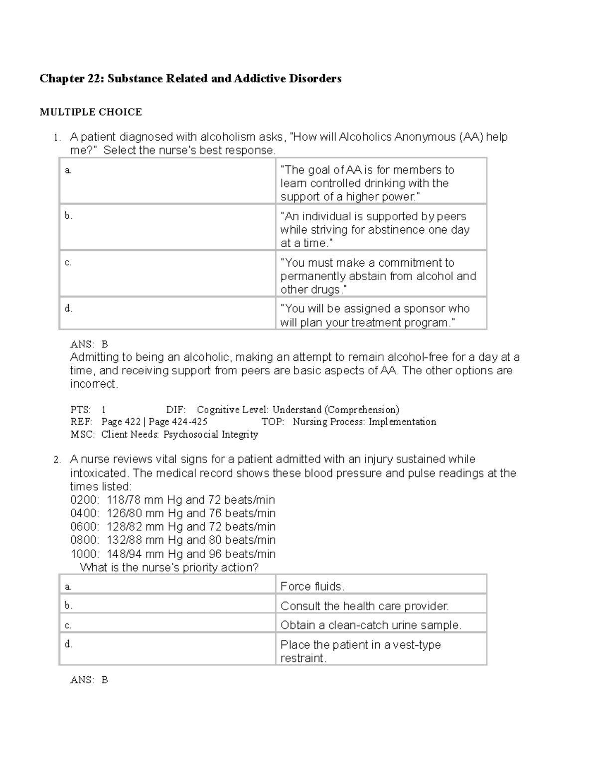 Substance - lecture notes - Chapter 22: Substance Related and Addictive ...