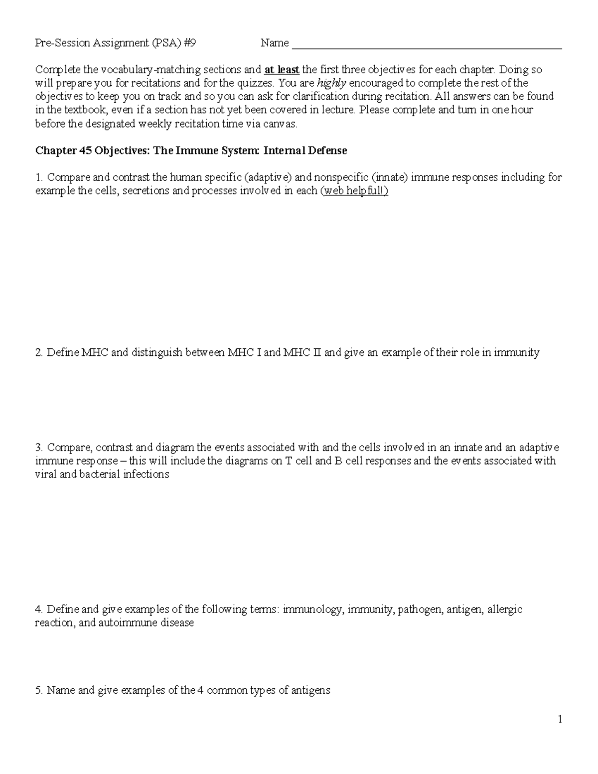 PSA 9 - Assignment - Pre-Session Assignment (PSA) #9Complete the ...