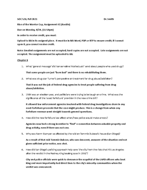 Assign. #3, Baltimore Police - SOC 526, Fall 2021 Dr. Smith Baltimore ...