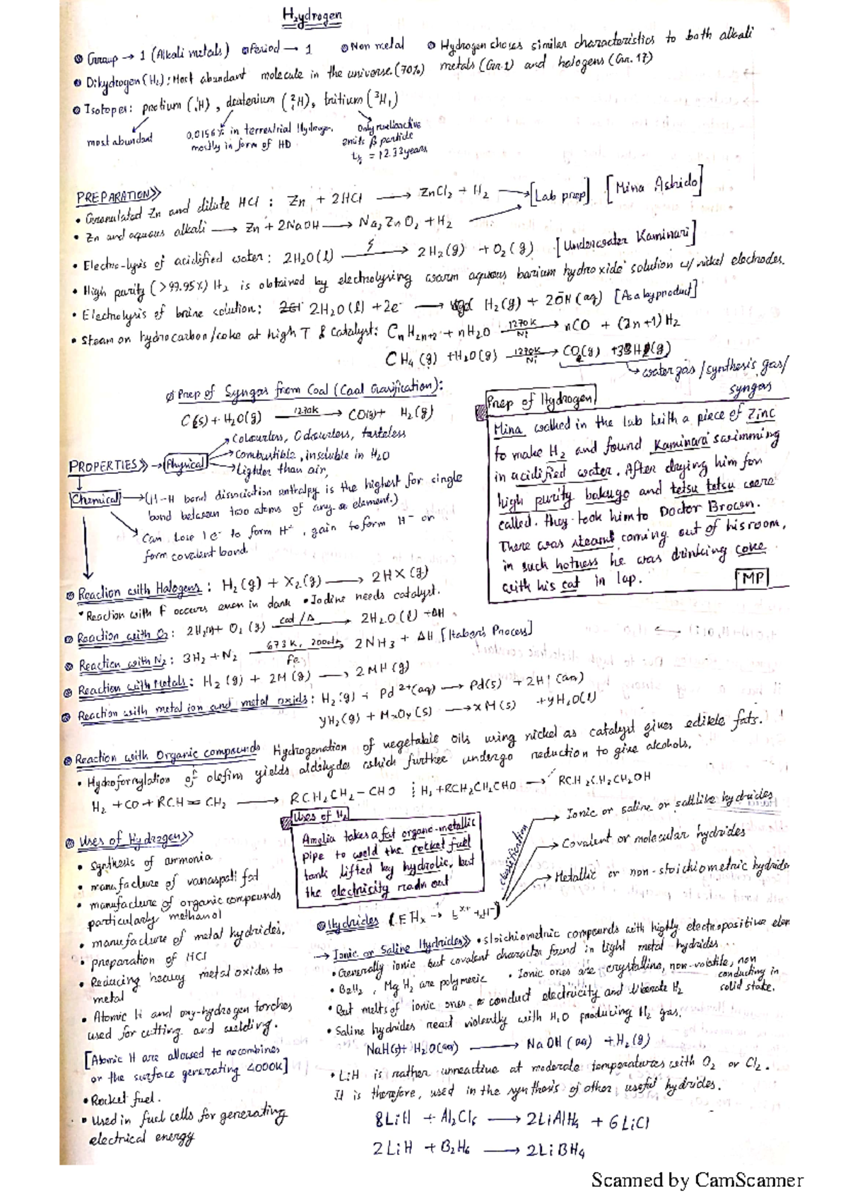 Inorganic - B.tech CSE - Studocu