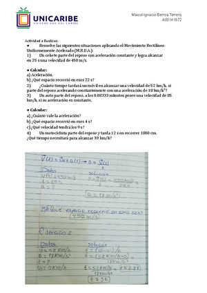 Fisica unidad 3 actividad 1 - Stephanie García Quevedo. Tema ...