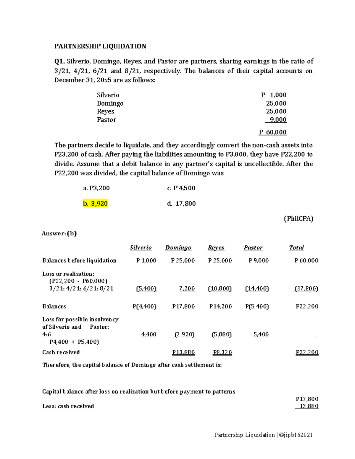 ACC102 Partnership Accounting (Formation, Operation, Dissolution ...