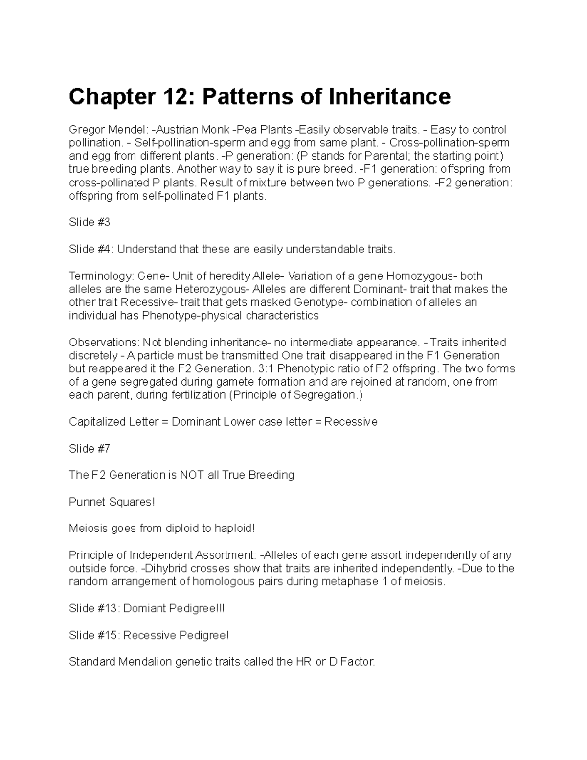 Patterns of Inheritance - Chapter 12: Patterns of Inheritance Gregor ...