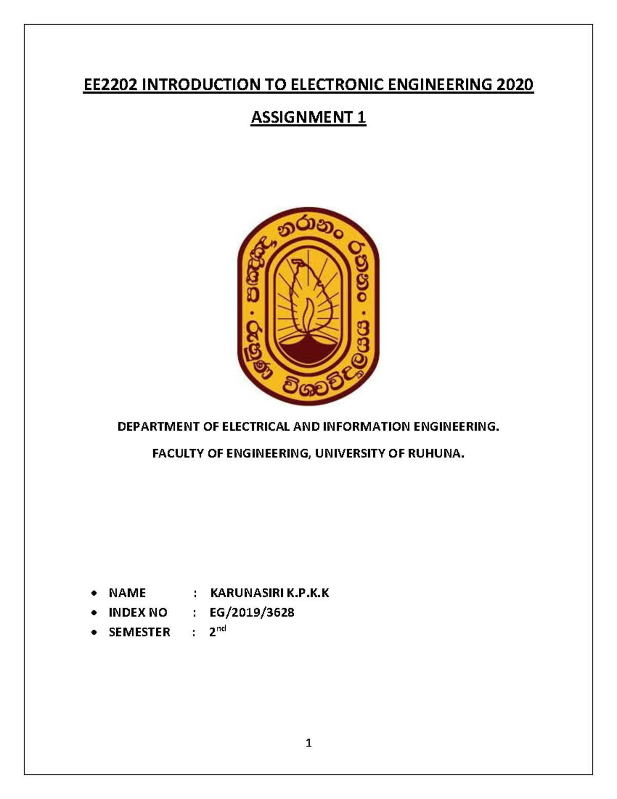 EG 2019 3628 - programming - EE2202 INTRODUCTION TO ELECTRONIC ...