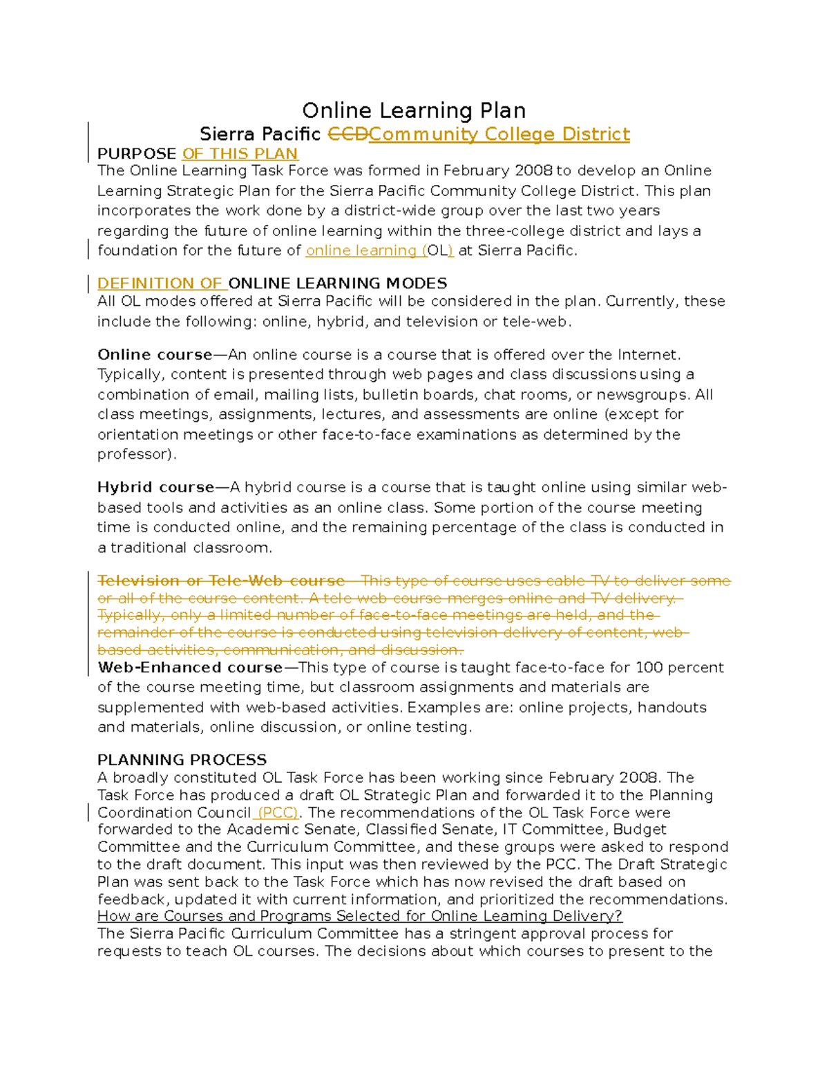 \Online Learning Plan - Online Learning Plan Sierra Pacific ...