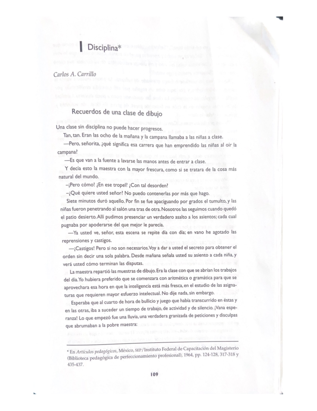 Disciplina - es un documento resumido que muestra un apoyo para los ...