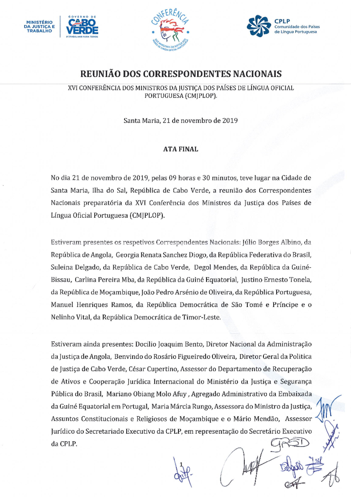 Ata reuniao correspondentes nacionais - Teoria Geral de Direito Civil ...