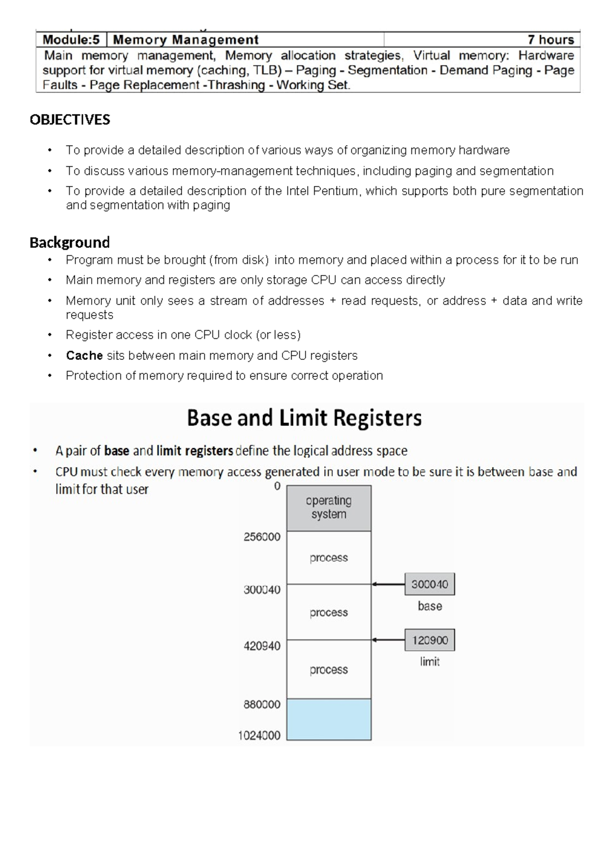 Mod5-OS - os notes - OBJECTIVES To provide a detailed description of ...