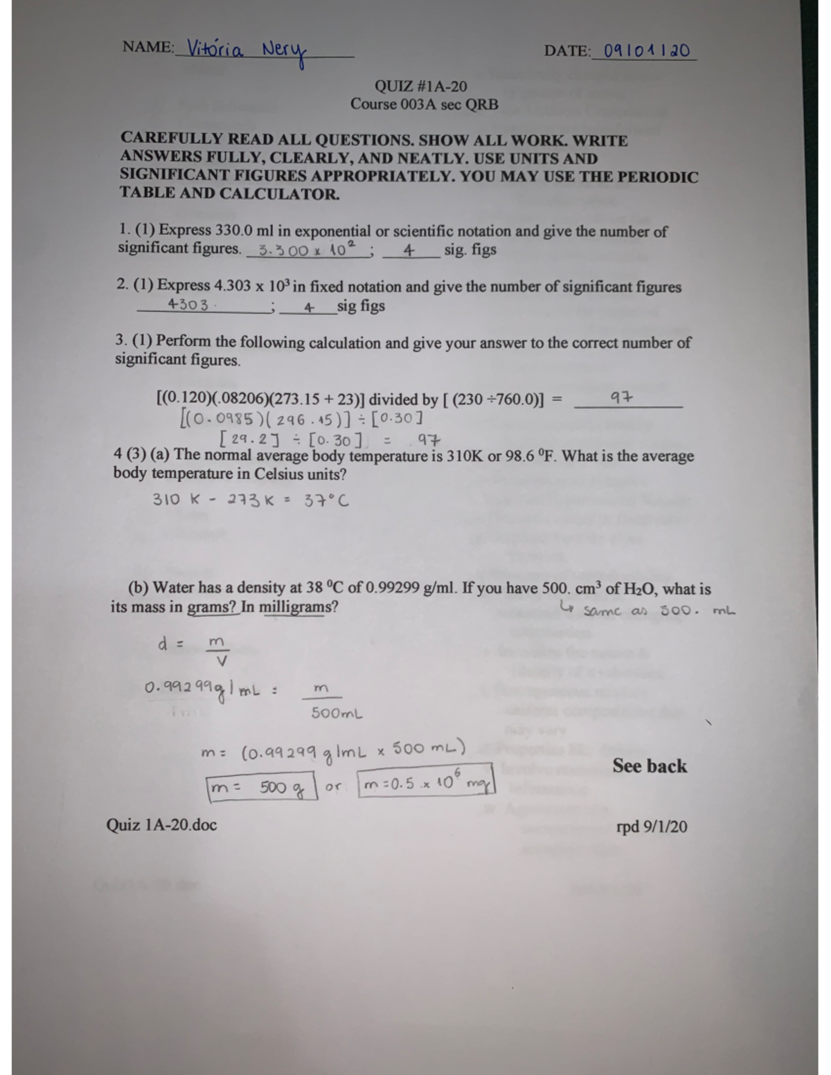 CHEM QUIZ 2 PG - review quiz 2 - CHEM 442 - Studocu