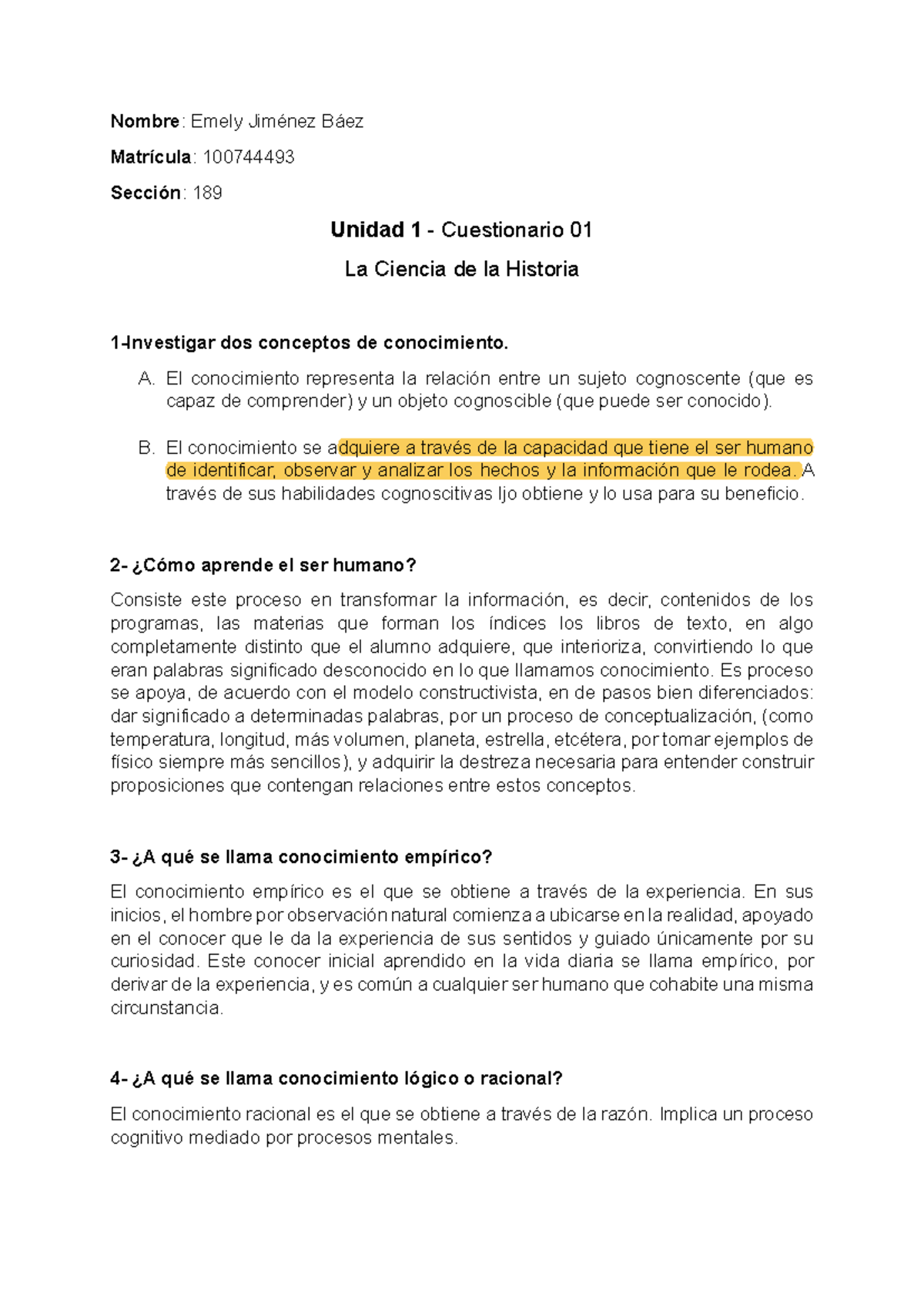 Unidad 1 y 2 estudia - material de estudio - Nombre: Emely Jiménez Báez ...