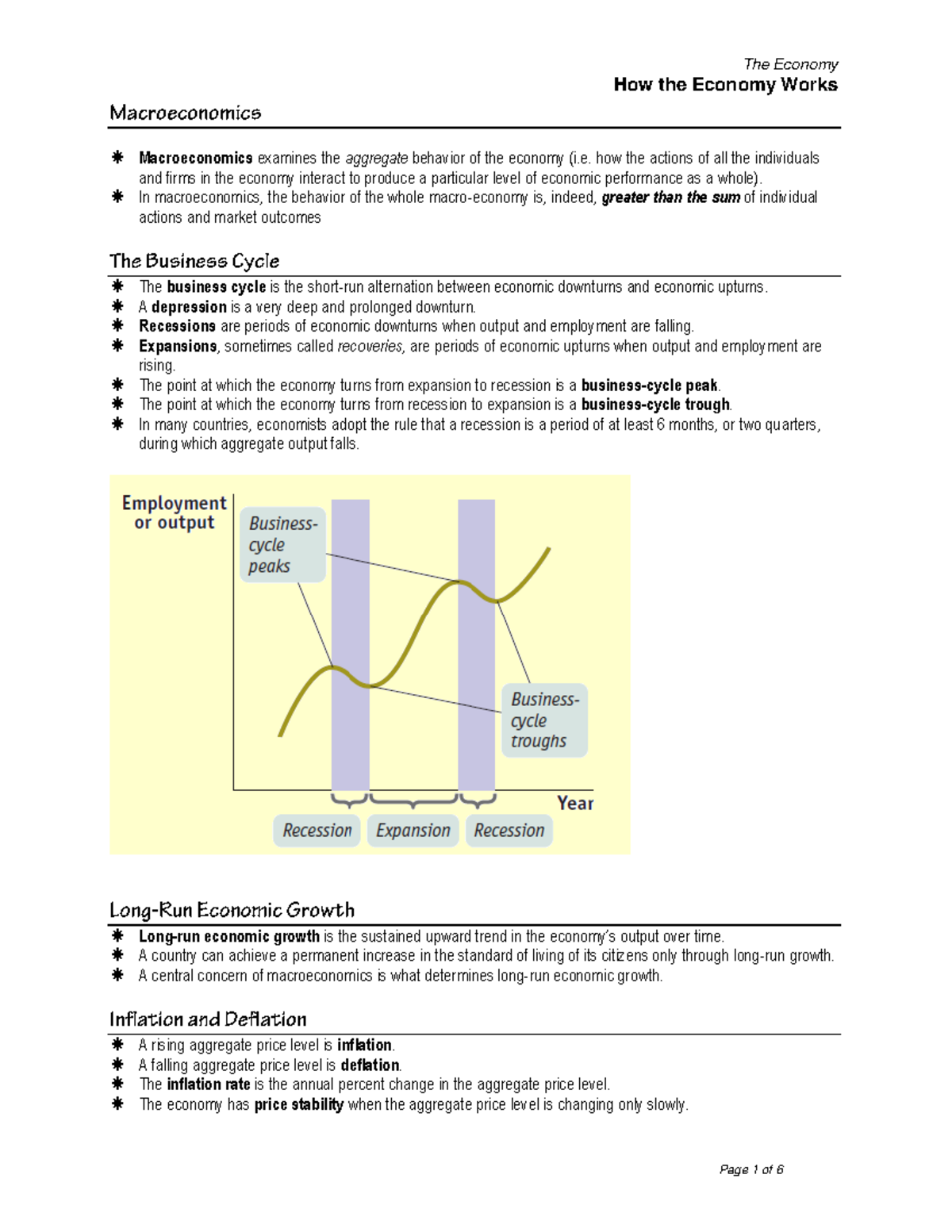 Handout Unit 4 Topic 7 f16 - How the Economy Works Macroeconomics ...