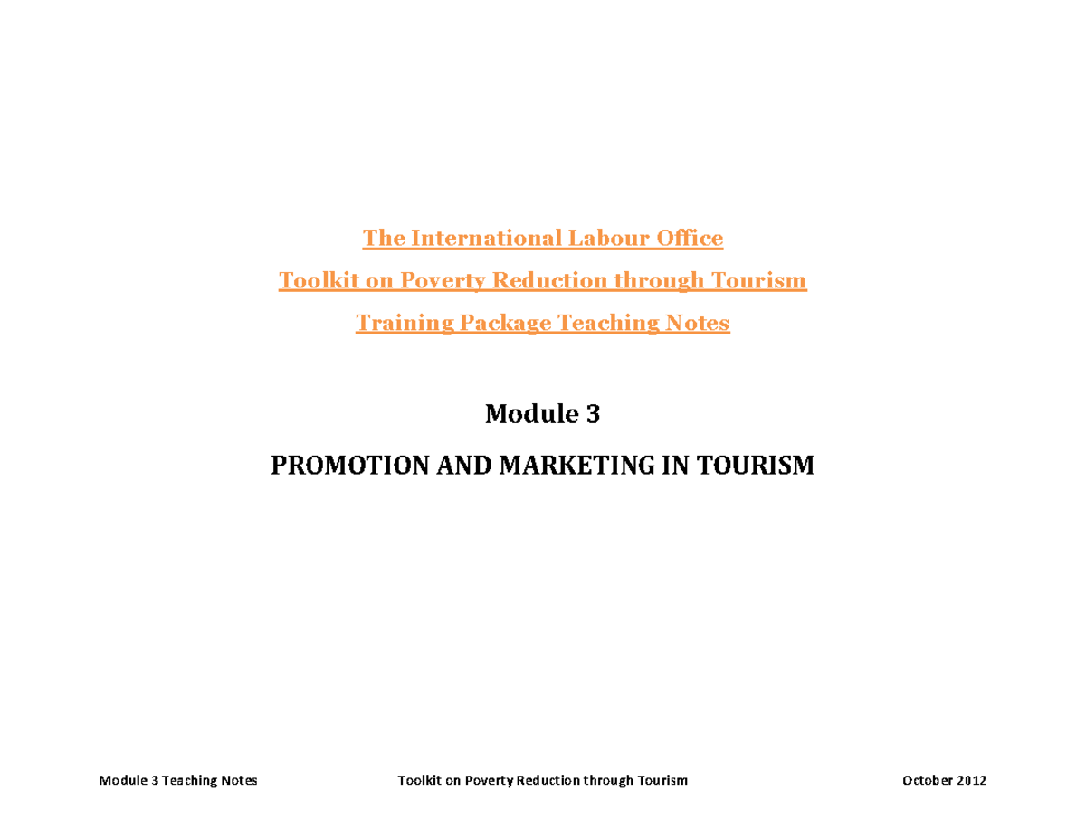 Digital marketing - lecture notes - The International Labour Office ...
