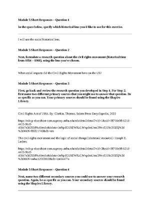 Russell Mccune HIS 200 Applied History 3-2 - Module 3 Short Responses ...