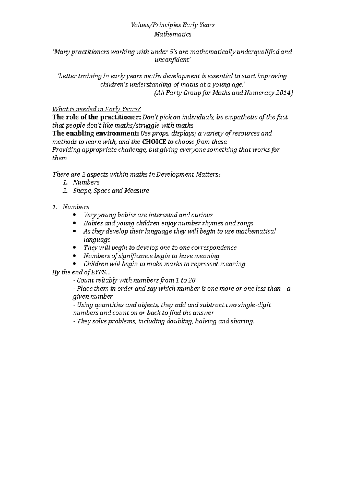 5b Mathematics and SEN - Mathematics ‘Many practitioners working with ...