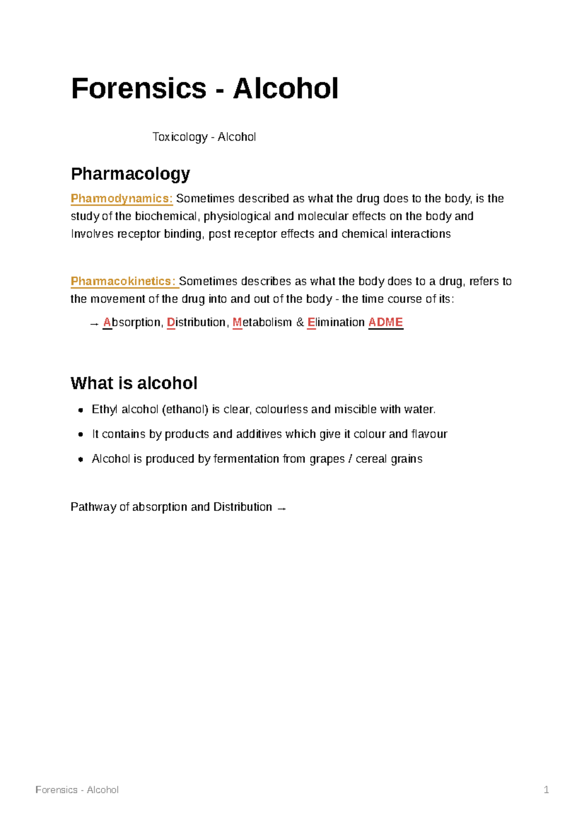 Forensics - Alcohol - Forensics - Alcohol Toxicology - Alcohol ...