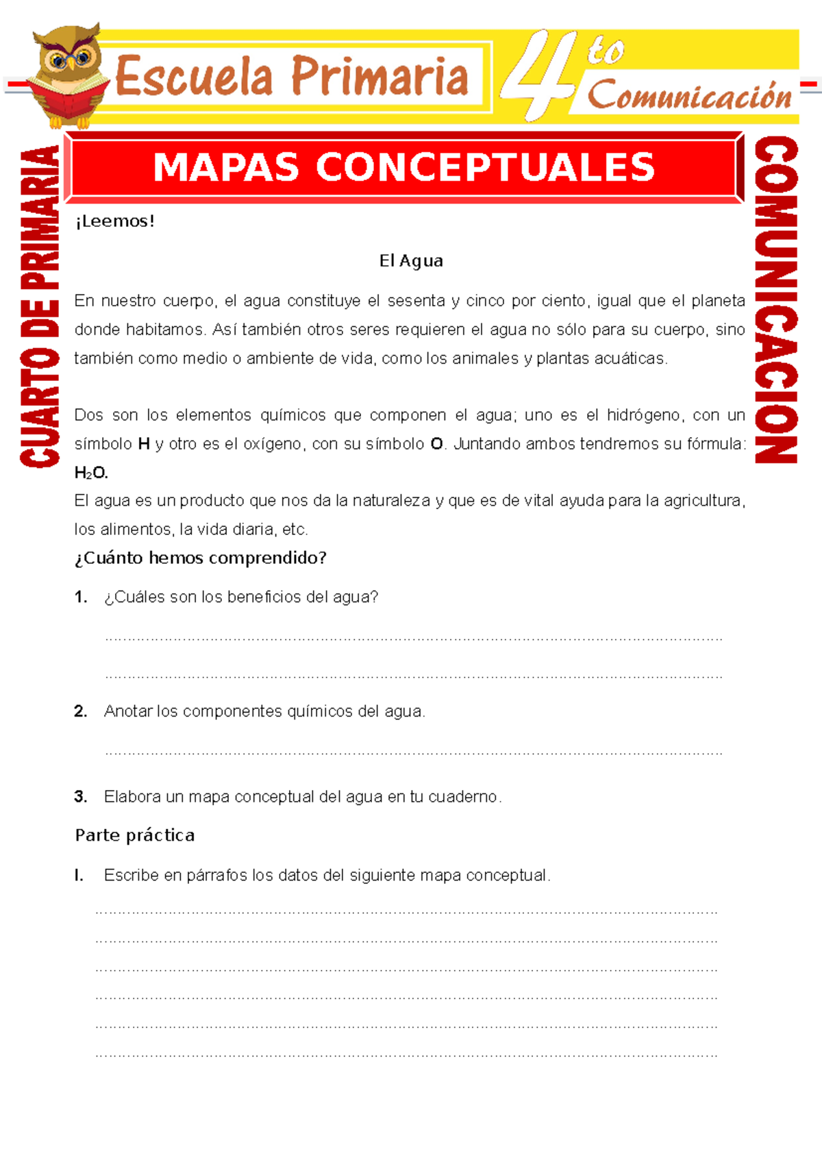 Mapas Conceptuales para Cuarto de Primaria - EscuelaPrimaria Cuarto de ...